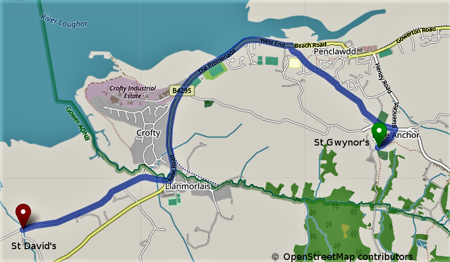 Cycle Route Directions – Gower Ministry Area